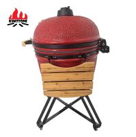 China KIMSTONE 28inch Kamado Grill Outdoor Kitchen Midium China Keramik Kamado and Pizza Oven Forno Charcoal Barbecue Grill Parrillera for sale