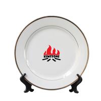 China Super White 8inch Ceramic Plate for Charm Kitchen for sale