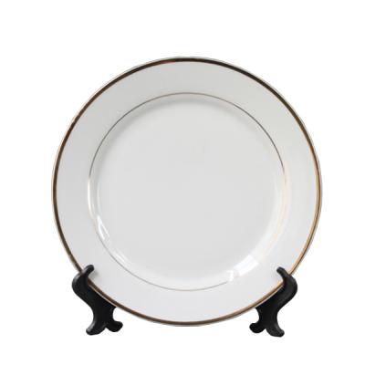 China 8inch Ceramic Plate Pure White for sale