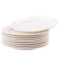China 8inch Ceramic Plate Pure White for sale