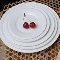 China 8inch Ceramic Plate Pure White for sale