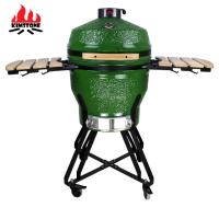 China New Style KIMSTONE Kamado Grill Kimstone BBQ Grill 22inch Smoker Grill China Ceramic for sale