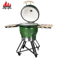 China New Style KIMSTONE Kamado Grill Kimstone BBQ Grill 22inch Smoker Grill China Ceramic for sale