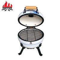China BBQ Outdoor Charcoal Smoker Easy Camping Fishing Mini Auplex Kamado 12inch Portable Ceramic Grill for sale