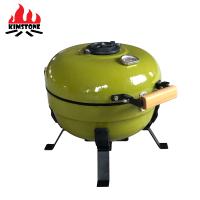 China Kimstone 12 Inch Mini  Barbecue Kamado Portable Tandoor Clay Oven Charcoal BBQ Grill Table Smoker for sale