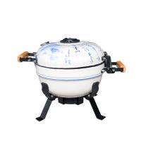 China 12 Inch Clay Cooker Charcoal Turkish Barbecue Garden Pellet Japanese Machine Pizza Stove Trolley China Rotisserie Kamado Grill for sale