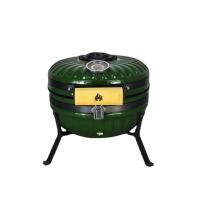 China KIMSTONE New Arrival Portable Smokeless 12 Inch Tabletop Mini Ceramic Kamado for Camping for sale
