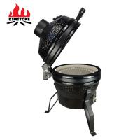 China KIMSTONE Mini 13 Inch Ceramic Charcoal Grill Backyard Ceramic Casual Kamado Griller Machine for sale