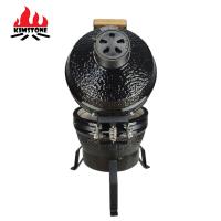 China KIMSTONE Mini 13 Inch Ceramic Charcoal Grill Backyard Ceramic Casual Kamado Griller Machine for sale