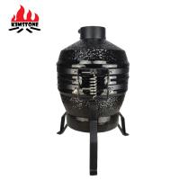 China KIMSTONE Mini 13 Inch Ceramic Charcoal Grill Backyard Ceramic Casual Kamado Griller Machine for sale