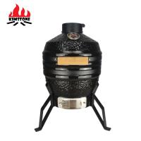 China KIMSTONE Mini 13 Inch Ceramic Charcoal Grill Backyard Ceramic Casual Kamado Griller Machine for sale