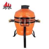 China KIMSTONE Stalen Commercial  Charcoal Bbq  Kamado Smoker Ceramic Mini Outdoor Gourmet Bbq  Grilerl Korean Bbq with Stand for sale