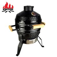 China KIMSTONE 13Inch  Mullite Keraamiline Keramische Outdoor Charcoal Bbq Grill Bbq Grill Offset Smoker Restaurant Bbq Griller for sale