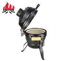 China KIMSTONE 13Inch  Mullite Keraamiline Keramische Outdoor Charcoal Bbq Grill Bbq Grill Offset Smoker Restaurant Bbq Griller for sale