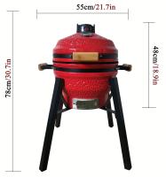 China Kimstone Bbq Grill Manufacturer  Portable Kamado Bbq Smoker Bbq Charcoal Grill Barbecue Machine for sale
