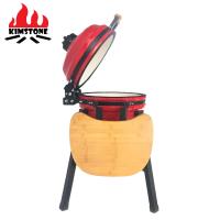 China 16 Inch Kamado Temperature Large 46 Cm Fire Fan Komado Ceramic Accessories Big Kamado Grill for sale