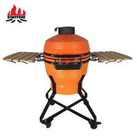 China KIMSTONE 18 Inch BIG Kamado Ceramic BBQ Charcoal Grill EGG for PARTY Kamadokak for sale