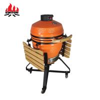 China 18inch Stand Bog Kamado Cast Iron Chimney for Kamado Wuxi Cooking Grid With Deflector Kamado Grill for sale