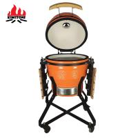 China Kamado BBQ 18 Inches Original Outdoor Ceramic Grill Auplex Charcoal Egg Kamado for Outdoor Kitchen for sale
