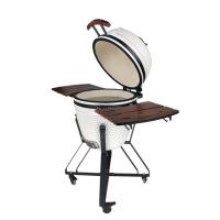 China KIMSTONE 21 Inch Homeused Barbeque Grill Outdoor Kitchen Charcoal Ceramic Kamado Griller for sale