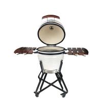 China KIMSTONE 21 Inch Homeused Barbeque Grill Outdoor Kitchen Charcoal Ceramic Kamado Griller for sale