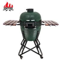 China KIMSTONE Barbecue Griller Charcoal Kamado Grill Kamando Asador De Ceramic Komado 21 Smoker Bbq Grill for sale