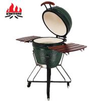 China KIMSTONE Barbecue Griller Charcoal Kamado Grill Kamando Asador De Ceramic Komado 21 Smoker Bbq Grill for sale