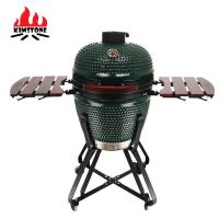 China KIMSTONE Barbecue Griller Charcoal Kamado Grill Kamando Asador De Ceramic Komado 21 Smoker Bbq Grill for sale