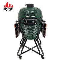 China KIMSTONE Barbecue Griller Charcoal Kamado Grill Kamando Asador De Ceramic Komado 21 Smoker Bbq Grill for sale