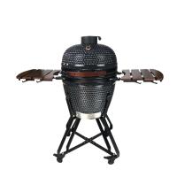 China KIMSTONE 2023 Kamado Ceramic Grill with Trolley 21 Inch Egg Shaped Barbecue Kanka Grill Bbq Kamado Bono for sale