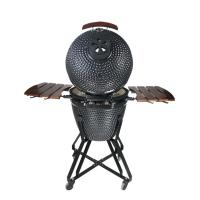 China KIMSTONE 2023 Kamado Ceramic Grill with Trolley 21 Inch Egg Shaped Barbecue Kanka Grill Bbq Kamado Bono for sale