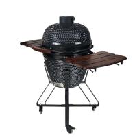 China KIMSTONE 2023 Kamado Ceramic Grill with Trolley 21 Inch Egg Shaped Barbecue Kanka Grill Bbq Kamado Bono for sale