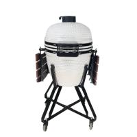 China KIMSTONE 21 Inch Kamado Grill Rotisserie Smokeless Charcoal BBQ Grill Lava Rock Barbeque Grill for sale