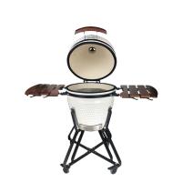 China KIMSTONE 21 Inch Kamado Grill Rotisserie Smokeless Charcoal BBQ Grill Lava Rock Barbeque Grill for sale