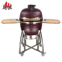 China 21 Inches KIMSTONE Outdoor Lifestyle Tandoori Kamado Ceramic Charcoal Grill for sale