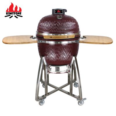 China 21 Inches KIMSTONE Outdoor Lifestyle Tandoori Kamado Ceramic Charcoal Grill for sale