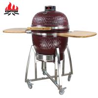 China 21 Inches KIMSTONE Outdoor Lifestyle Tandoori Kamado Ceramic Charcoal Grill for sale