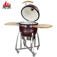 China 21 Inches KIMSTONE Outdoor Lifestyle Tandoori Kamado Ceramic Charcoal Grill for sale