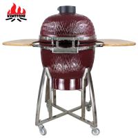China 21 Inches KIMSTONE Outdoor Lifestyle Tandoori Kamado Ceramic Charcoal Grill for sale