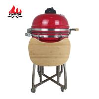 China KIMSTONE Kamado Smoker 21inch Red and Black for sale