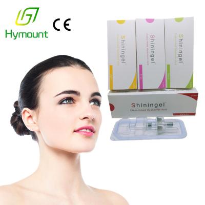 China Shiningel 2ml Injectable Hyaluronic Acid Filler 26G Needles Face Sculpting Injections for sale