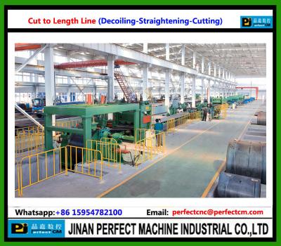 China Cut to Length Line (uncoiler, straightening, cutting, slitting, stacking) for sale