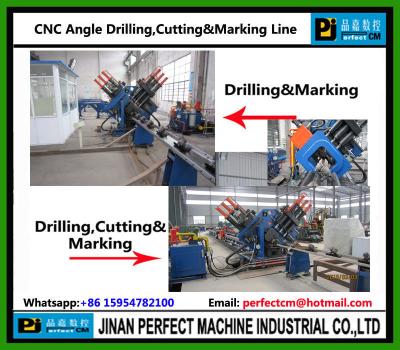 China High Speed CNC Angle Drilling and Marking Line Used in Iron Tower Industry (AHD2532) for sale