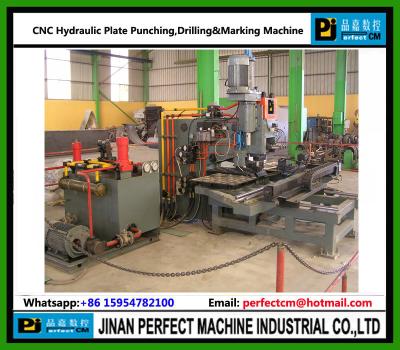 China CNC Hydraulic Plate Punching, Drilling & Marking Machine Factory in China (PPD104) for sale