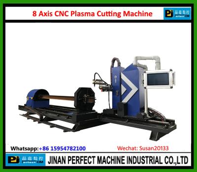 China 8 Axis CNC Plasma Cutting Machine for Tube/Pipe for sale
