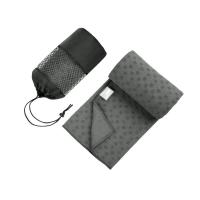 China Eco-friendly Microfiber Multi Color Logo Customized Silicone Dots Non Slip Sports Microfiber Yoga Towel for sale