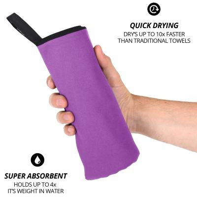 China Bulk Eco Friendly Embossed Microfiber Gym Sports Towel Dropshipping for sale
