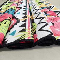 China Custom Digital Printed Quick-Dry  Fitness Gym Waffle Microfiber Sports Towel for sale