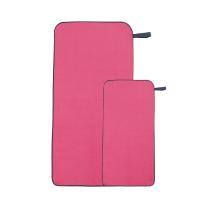 China Soft Absorbent Comfortable Custom Size Pink Microfiber Gym Towel for sale