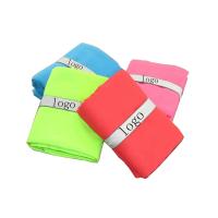 China Polyester and polyamide Microfiber Sports Towel With Mesh Bag Custom Logo for sale
